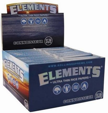 Elements Ultra Thin Rice Cigarette Papers - Connoisseur - King Size ...
